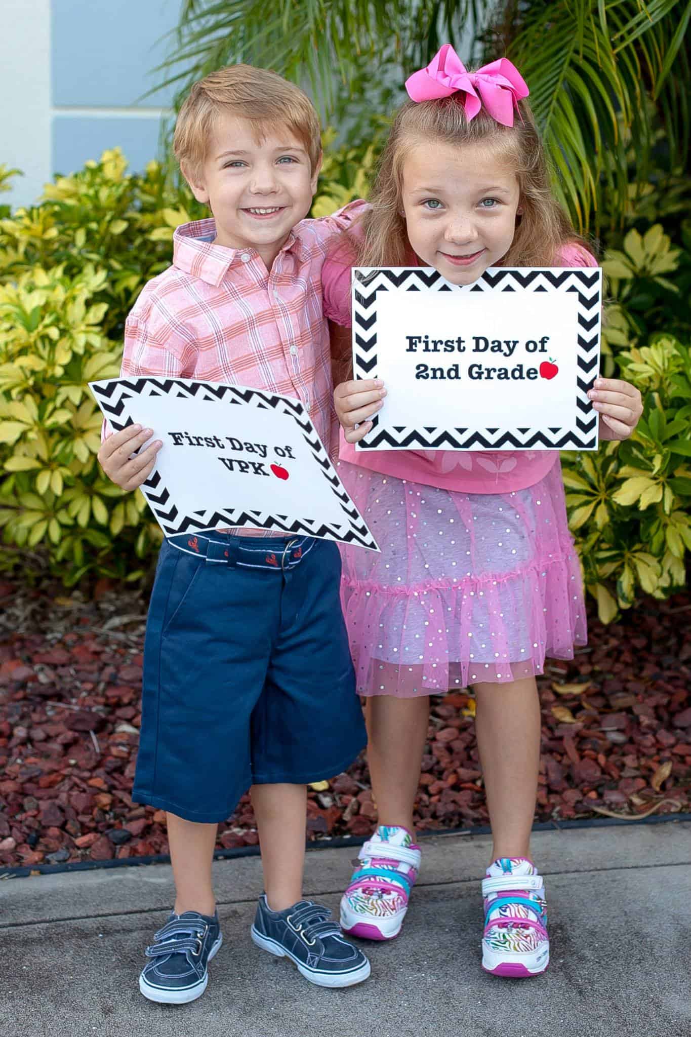First Day of School Signs - Thrive at Home