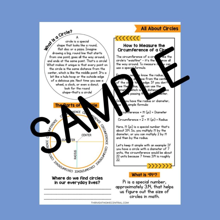 Fun Free Printable Pi Day Worksheets 2026 - Thrive at Home