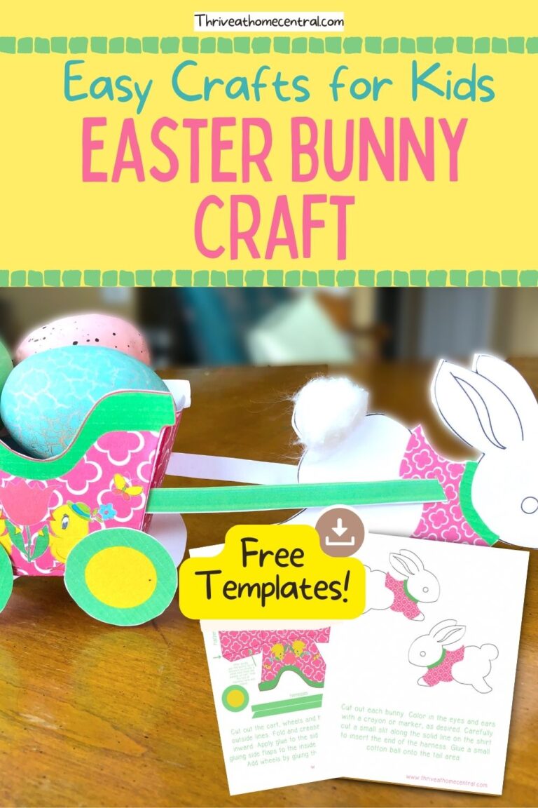 Printable Easter Bunny Craft Template - Thrive at Home