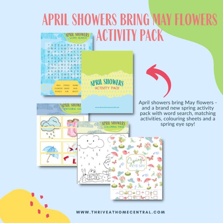 April Showers Activity Pack - Thrive at Home