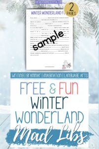 Free Fun Winter Mad Libs Printable for Kids - Thrive at Home