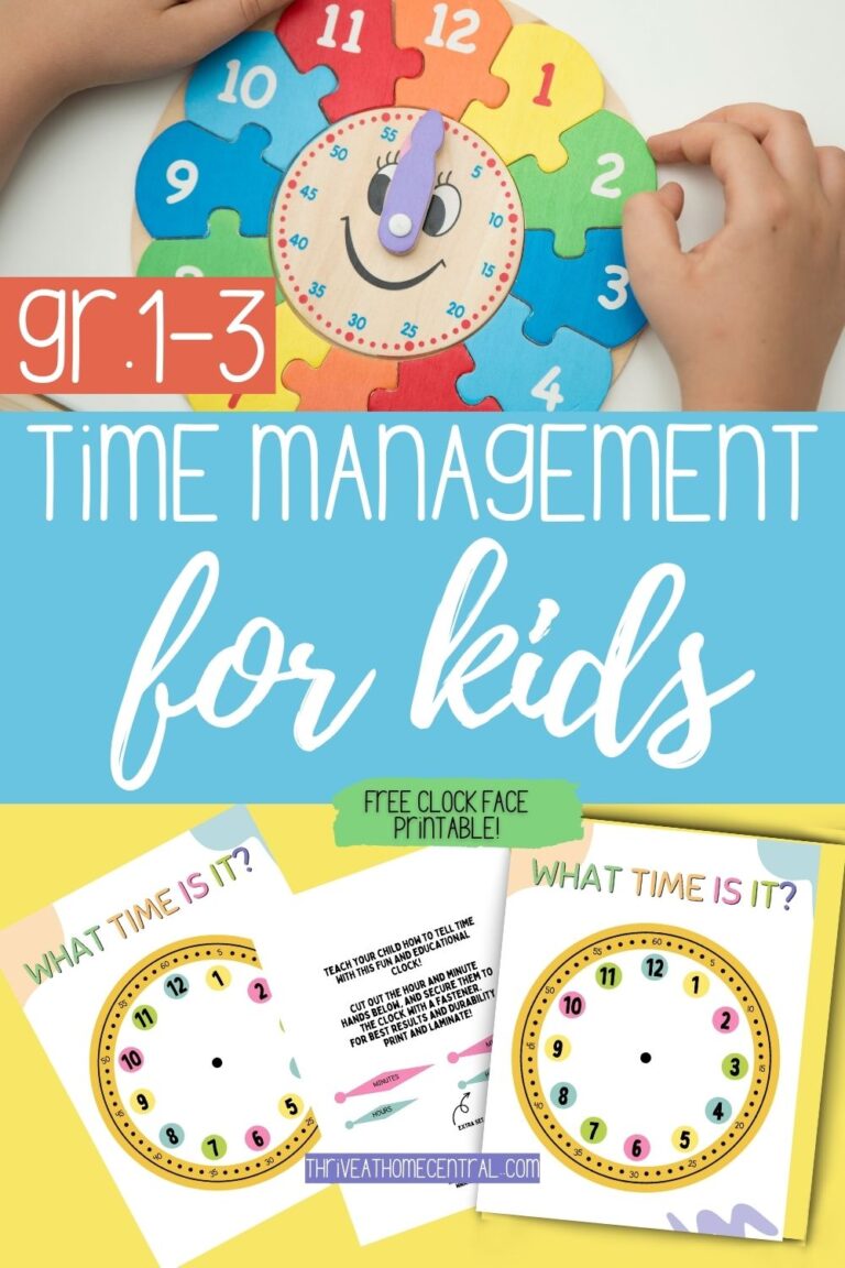 How to Teach Time Management - Thrive at Home
